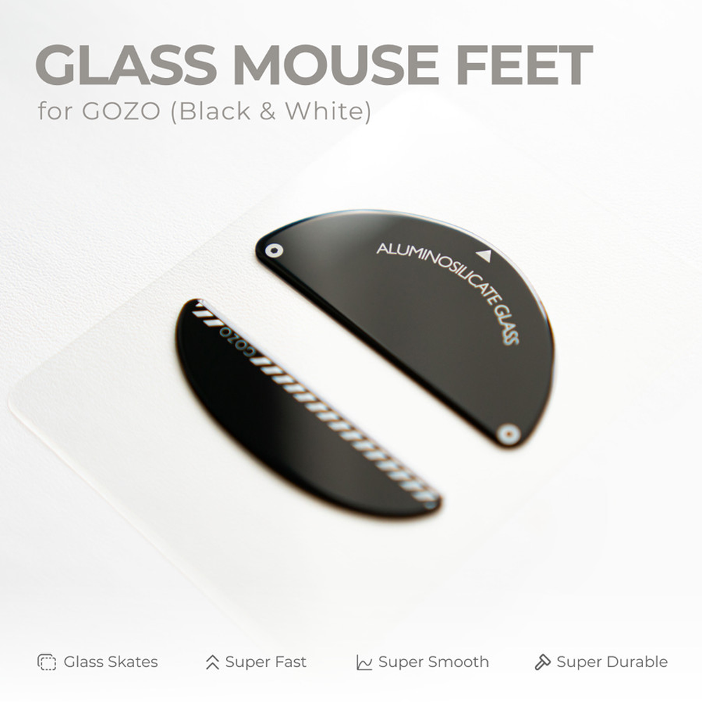 MYNK Glass Mouse Feet Superglide for GOZO Ultralight